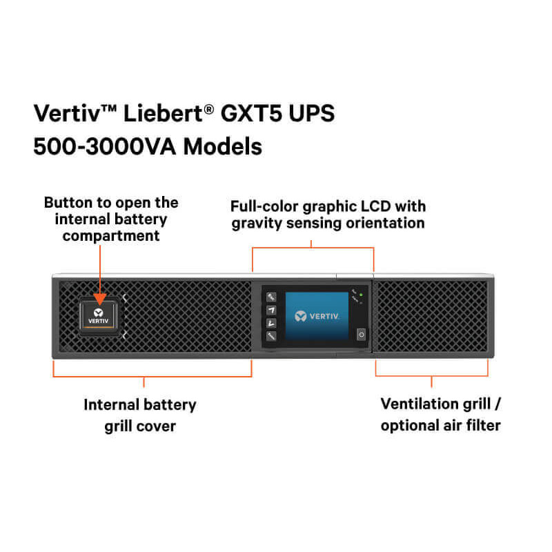LIEBERT GXT5,1500VA/1350W,120V, ONLINE DOUBLE CONVERSION