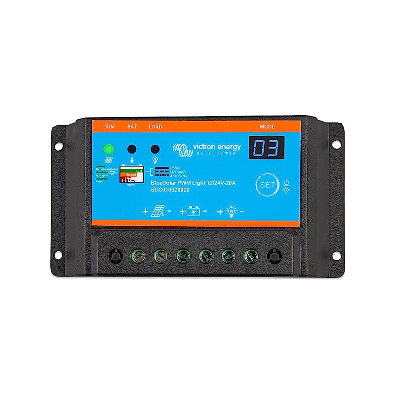 BlueSolar PWM-Light Charge Controller 12/24V-20A